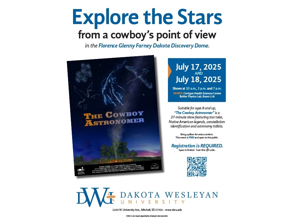 “Cowboy Astronomer” to be shown at DWU